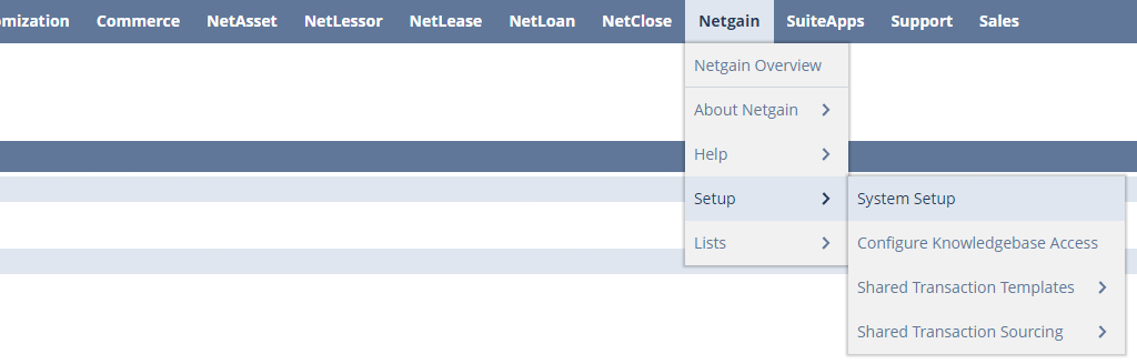 Netgain System Setup | Support Site