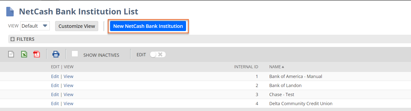Manual Bank Connection Setup | Support Site